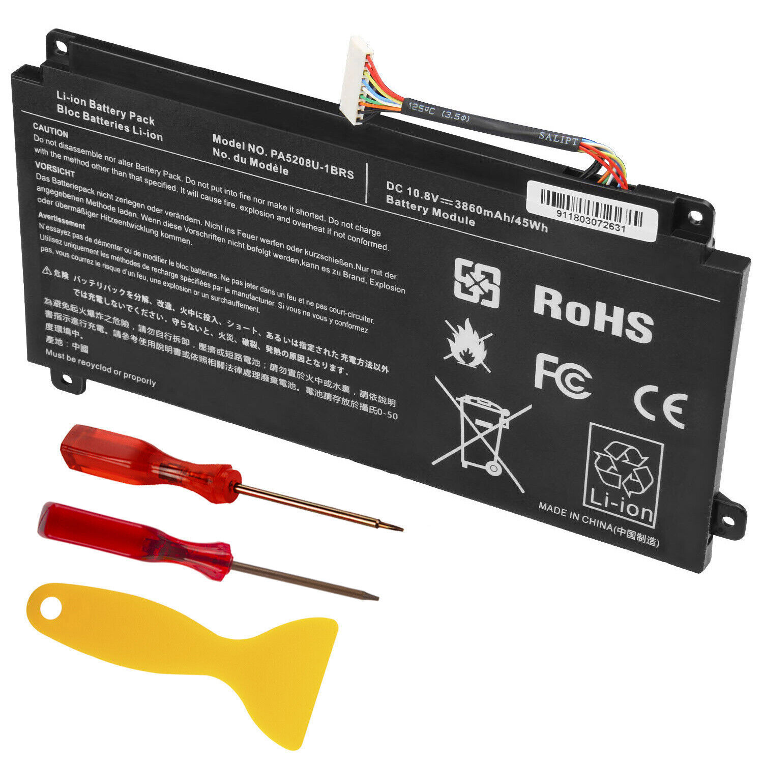 PA5208U-1BRS Battery for Toshiba Chromebook P55W-C5204 C5314 CB30-B3123 ...