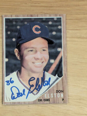 DON ELSTON SIGNED AUTOGRAPHED 1962 TOPPS CARD # 446 CHICAGO CUBS | eBay