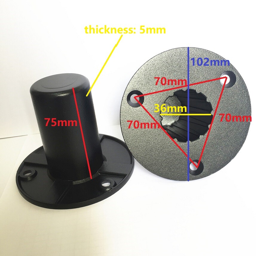 Reinforced 36mm DJ/PA Metal Tripod Speaker Stand Mounting Internal ...