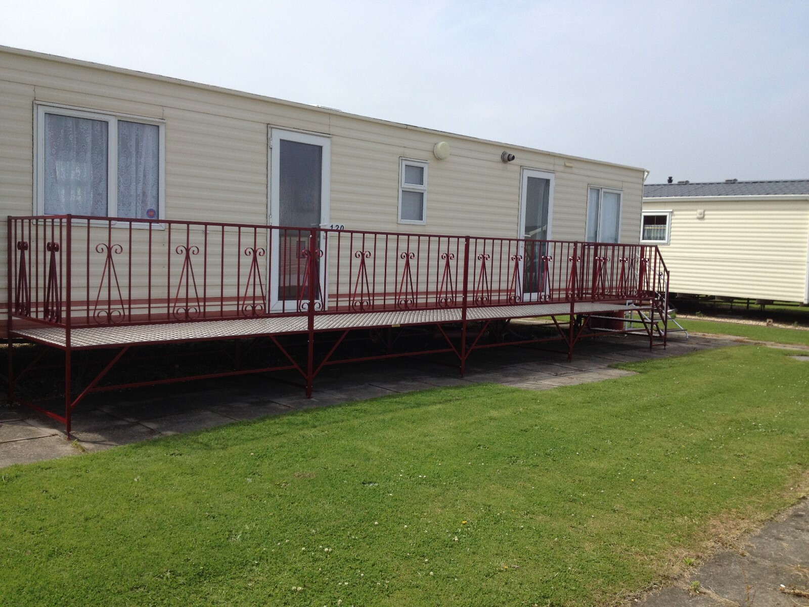 Caravan steps verandas steps made to measure steps for static caravans ...