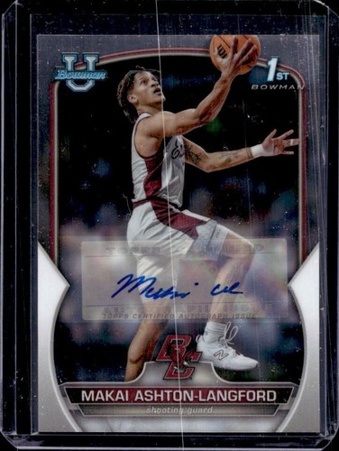 Makai Ashton-Langford Boston College Basketball Panini Autograph Rookie ...
