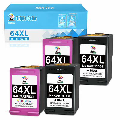 64 XL Ink Cartridges for HP ENVY 6220 6252 6255 6258 7132 7800 7855 ...