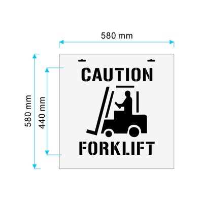 Forklift Stencil With "CAUTION FORKLIFT" / Warehouse Stencils / Safty ...