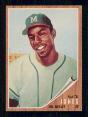 1962 TOPPS BASEBALL # 186 MACK JONES RC 1259 | eBay