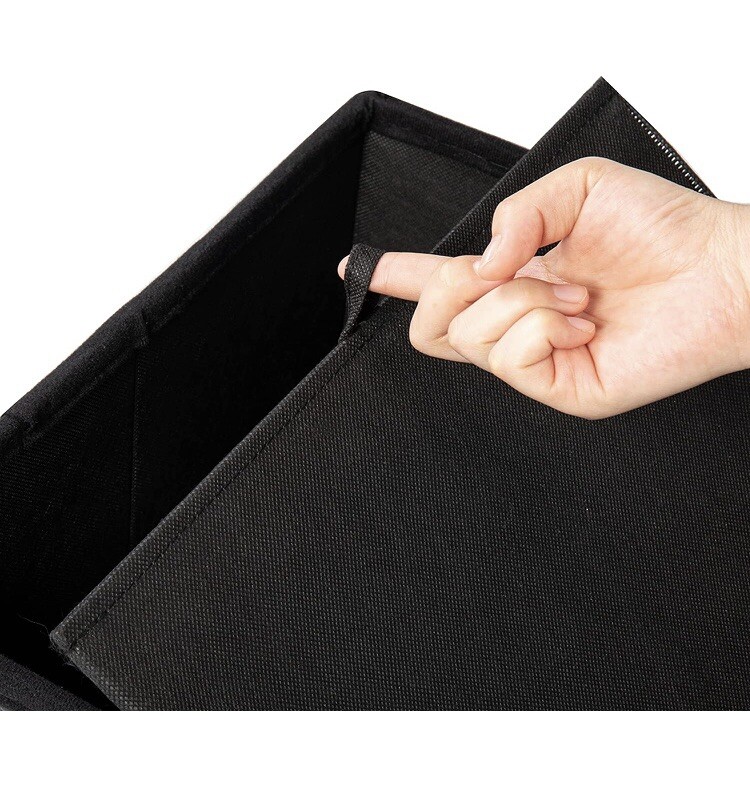 Ottoman, Folding Toy Box Chest with Memory Foam Seat Tufted Faux ...