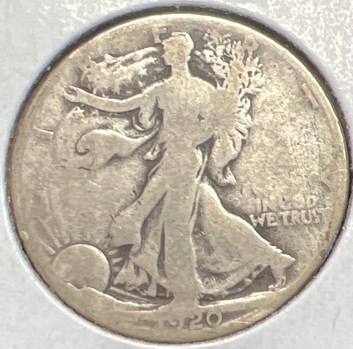 1920-S WALKING LIBERTY SILVER HALF DOLLAR CIRCULATED ACTUAL COIN # ...