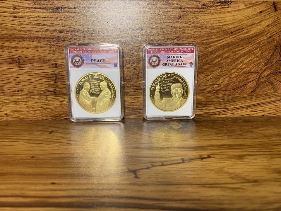 American Mint Donald Trump Commemorative Coin Proof Archival Collection ...