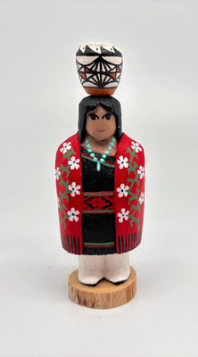 Vintage Kachina Native American Wood Painted Doll Made in ACOMA N.M. T ...