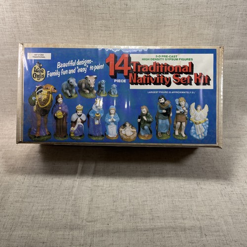 Wee Crafts Traditional Nativity Set Kit New Sealed VTG 80s Easy To ...