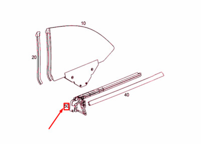 MB S C217 REAR LEFT SIDE WINDOW INSIDE SEALING RAIL A2176730300 NO DUTY ...