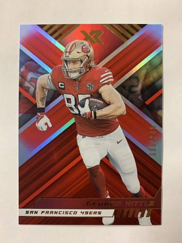 George Kittle 2022 Panini XR Red Parallel /249 Color Match #55 | eBay