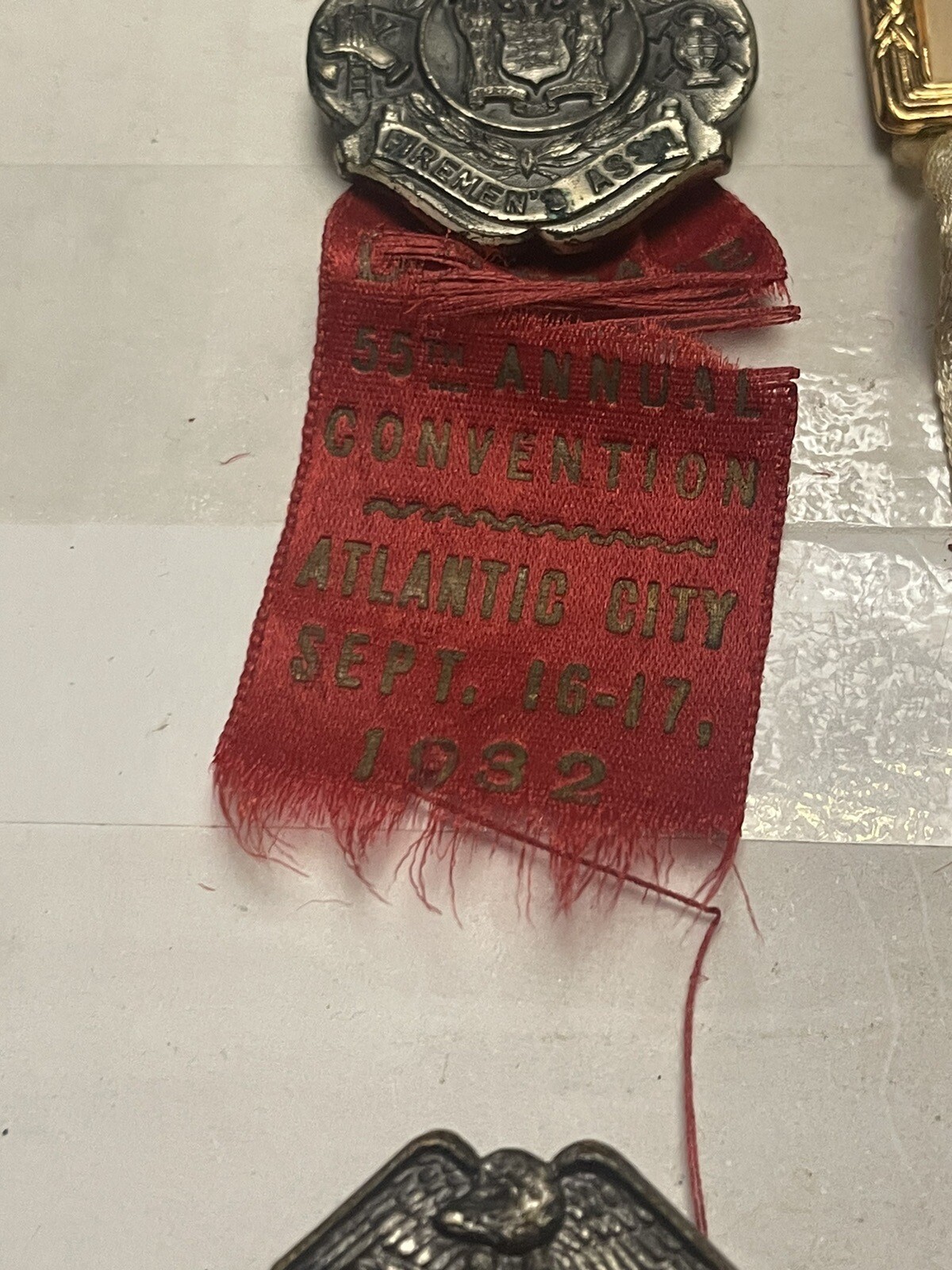 Vintage New Jersey State Firemans Convention Ribbons Lot Of 6 Ribbons ...