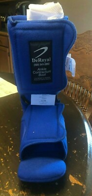 DeRoyal Ankle Contracture Boot VelFoam with Boot Sole Large | eBay