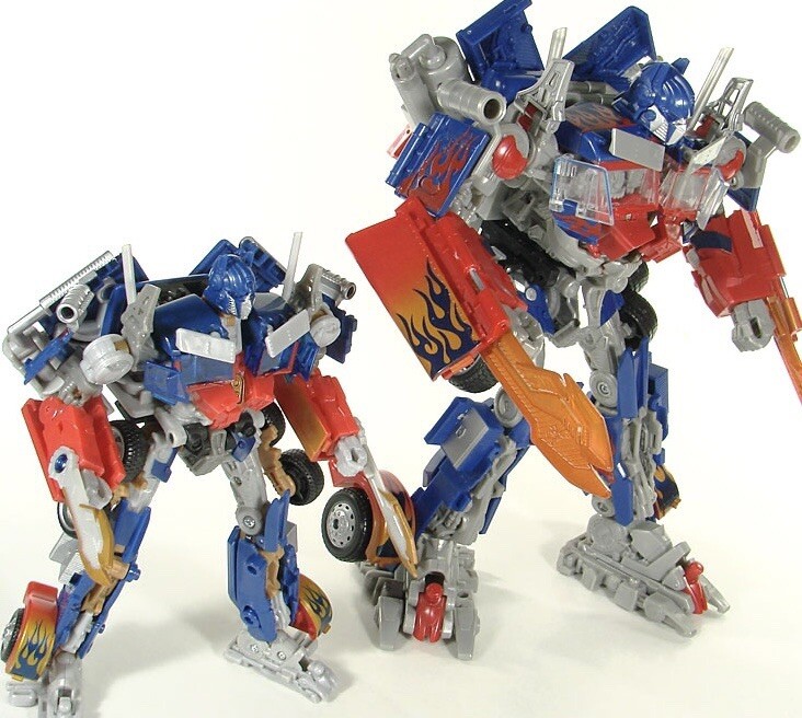 Transformers ROTF Voyager Battle Blades Optimus Prime Hasbro Rare ...