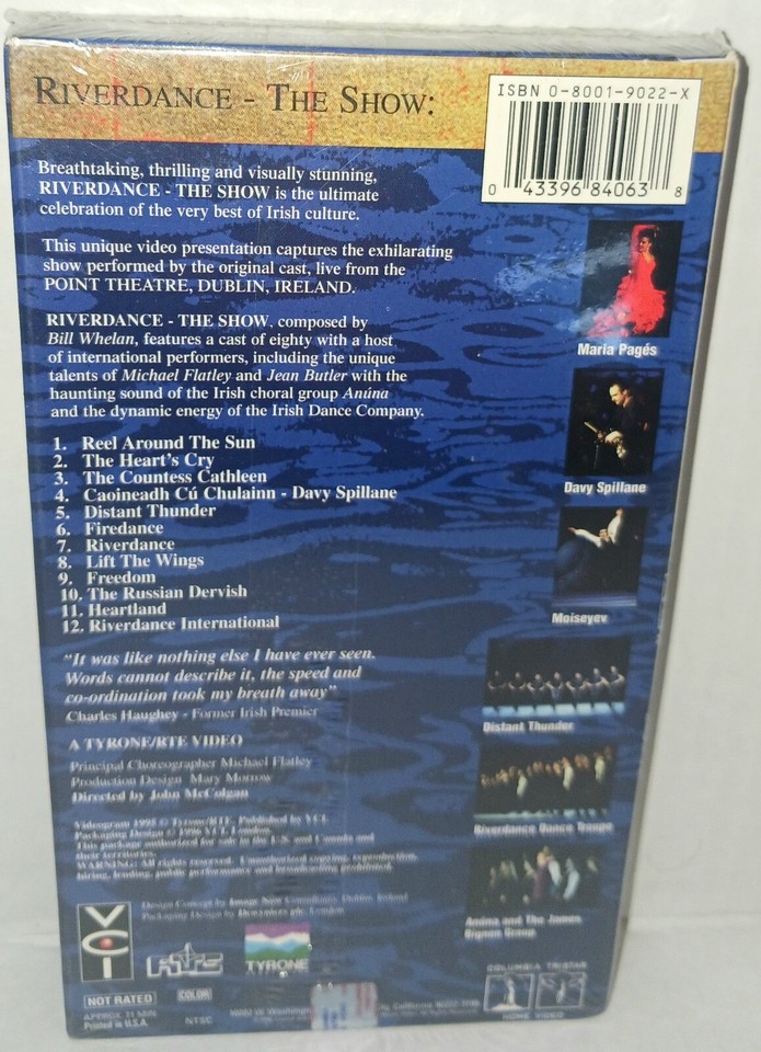 Riverdance The Show VHS Tape NWT 1996 Columbia Special Edition Original ...