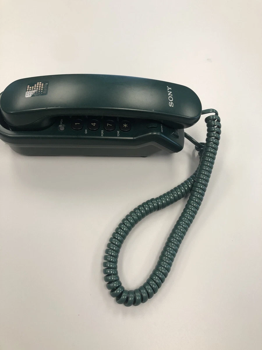 Push Button Telephone Green