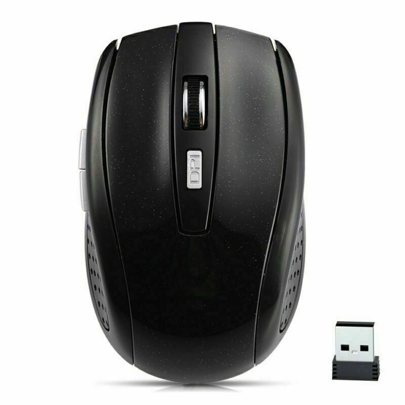 2 Wireless Optical Mouse Mice 2.4GHz USB Receiver For Laptop PC ...
