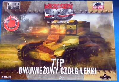 1:72 First to Fight 032 WWII Panzer 7TP dw Polish Light Tank (mit 2 MG ...