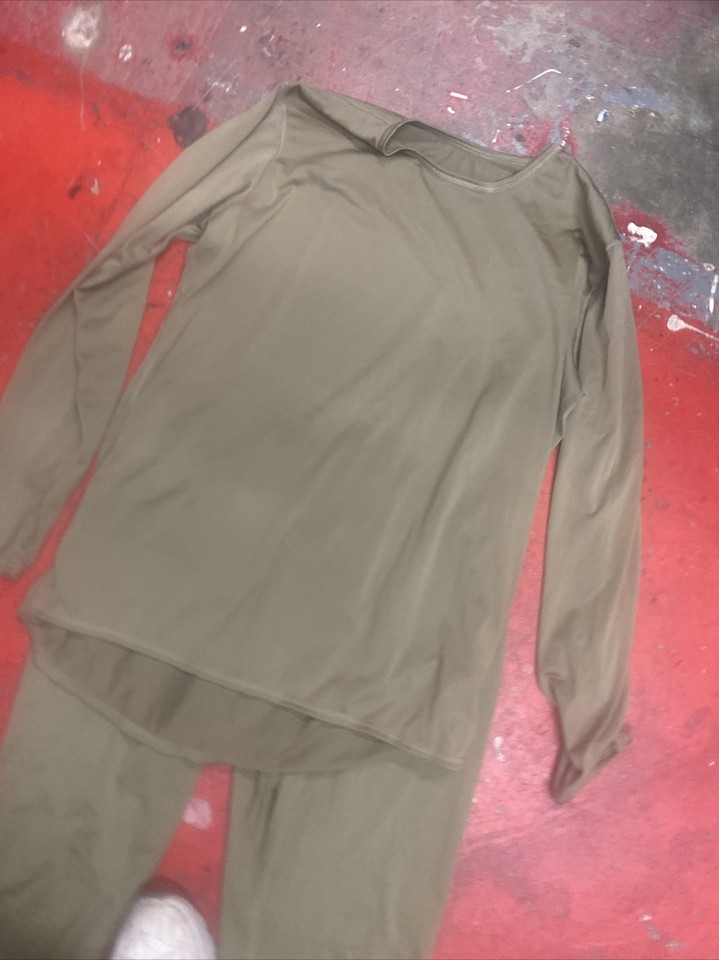 GEN III LEVEL 1 OCP TAN SILKWEIGHT PANTS SHIRT LARGE REGULAR THERMAL ...
