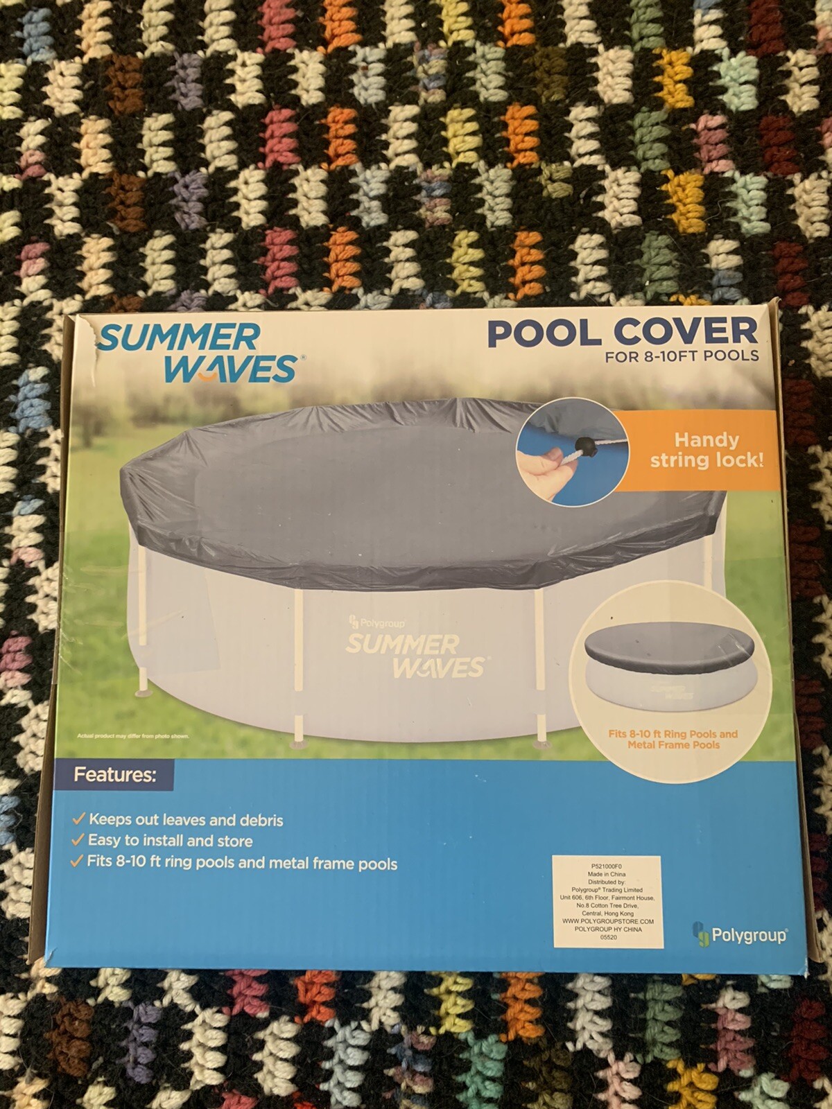 Summer Waves 8-10 ft pool cover (Fits Both Ring And Metal Frame) 💦 | eBay