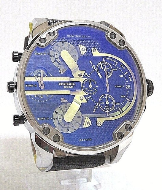 DIESEL MEN'S MR DADDY 2.0 BLACK/GRAY MULTI ZONE CHRONOGRAPH WATCH ...