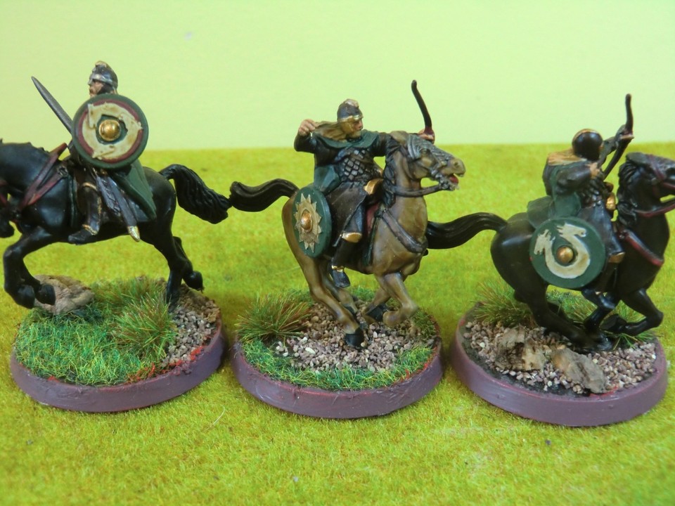 WARHAMMER LOTR - RIDERS OF ROHAN & EOMER WELL PAINTED & BASED (METAL ...