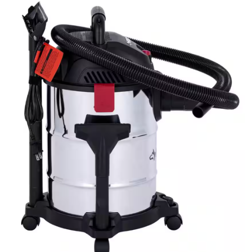 6 Gallon 4.0 Peak HP Stainless Steel Wet Dry Vac Shop Vacuum with Locking Hose | eBay