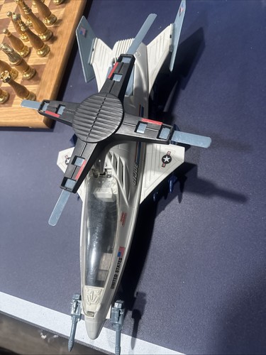 Vintage 1988 GI Joe ARAH Skystorm X-Wing Chopper w Windmill INCOMPLETE ...