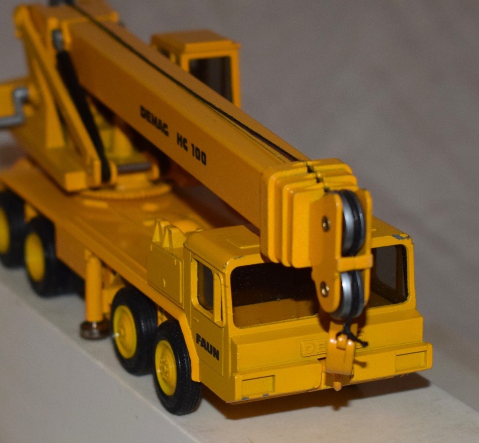 NZG No. 123 Demag Hydraulic Crane HC 100 1:50 Scale Diecast in Original ...