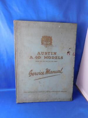 AUSTIN A40 MODEL SERVICE MANUAL VINTAGE CAR REPAIR GS4 GD3 GD5 GV4 GP4 ...