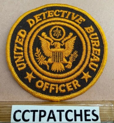 UNITED DETECTIVE BUREAU OFFICER (POLICE) SHOULDER PATCH | eBay