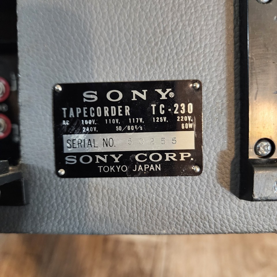 Vintage Sony TC-230 Stereo Tape Recorder-Tapecorder-Reel to Reel | eBay