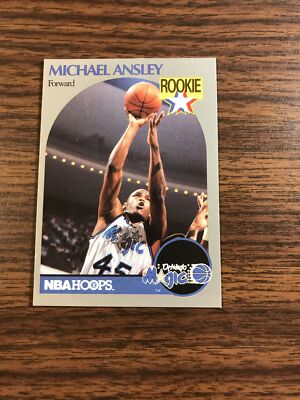 Michael Ansley, F, Orlando Magic, Rookie, NBA Hoops, 1990, #215 | eBay