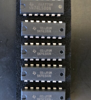 1pc SN74LS00N- TI IC, Quad 2-Input Positive NAND Gates, DIP14. ~ NEW ...