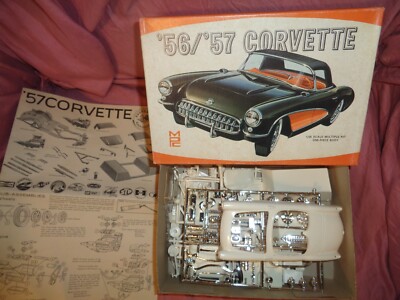 MPC '56 '57 CORVETTE HOBBY MODEL KIT 1/25 VINTAGE 8 WAYS TO BUILD | eBay
