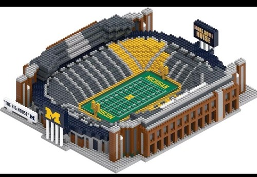 Michigan Wolverines BRXLZ 3D Stadium by FOCO Michigan Stadium "The Big ...