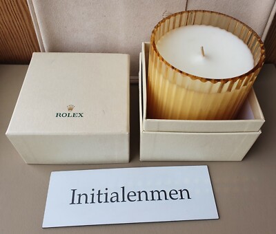 ROLEX candle NEW in BOX 100% ORIGINAL orange scented glass 2024 gift ...