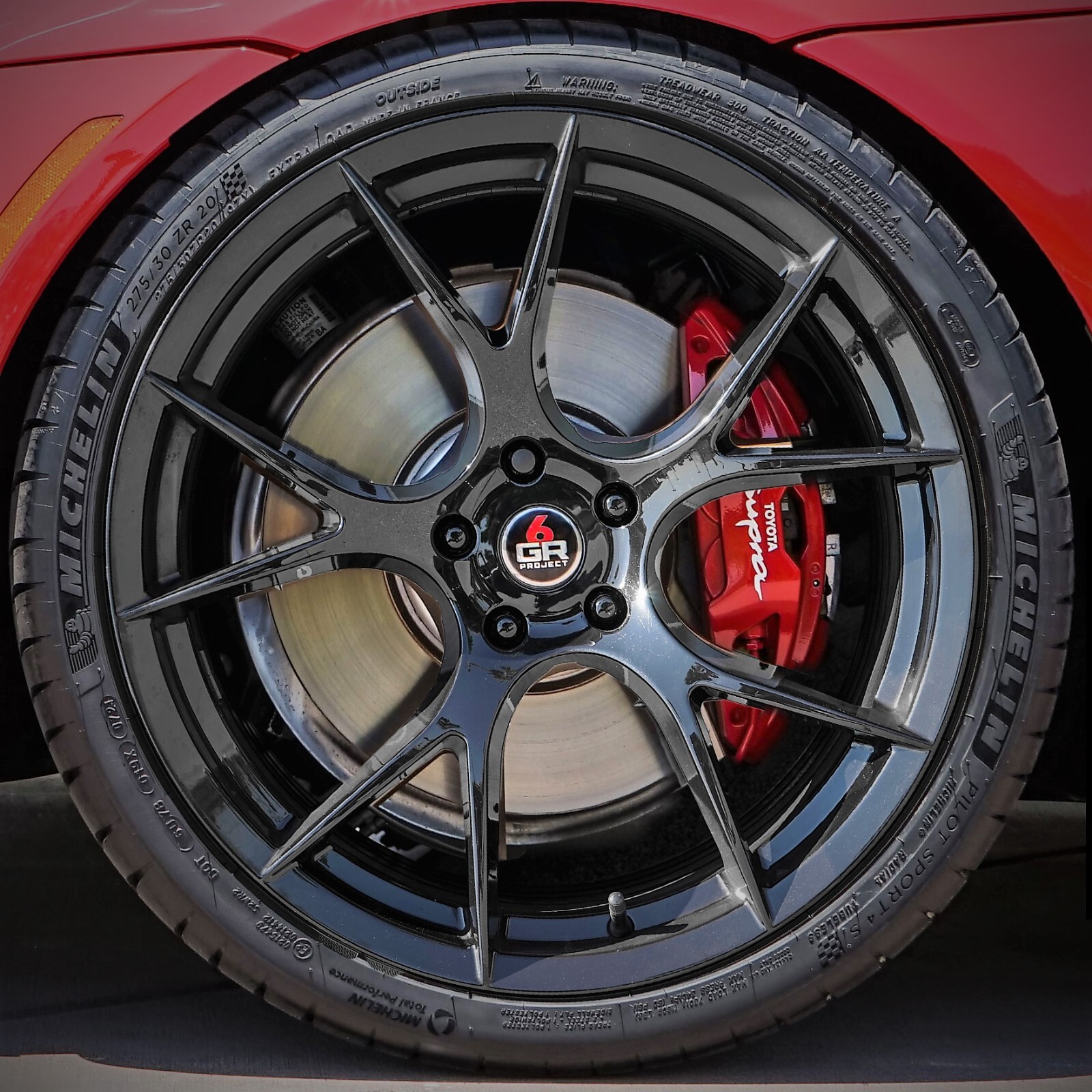 20'' Gloss Black Concave Spun Forged Staggered Wheels Supra MK5 ...