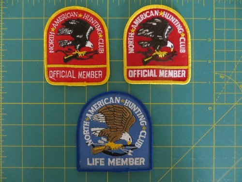 3 Mint Hunting Patches Official and Life Member NAHC | eBay
