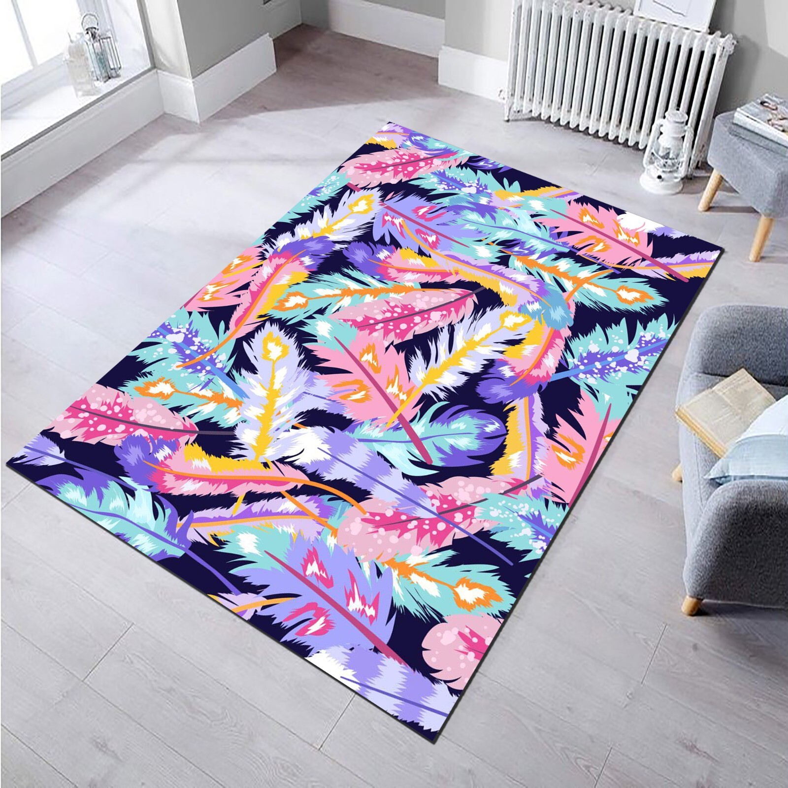 Feather Rug,Colorful Rug,Themed Rug,Rugs for Living Room,Popular Rug ...