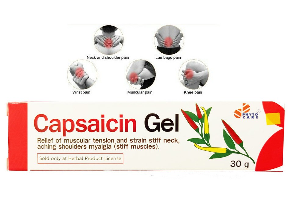Capsaicin Gel Myalgia Muscle Arthritis Joint Pain Relief Cream 1x30g ...