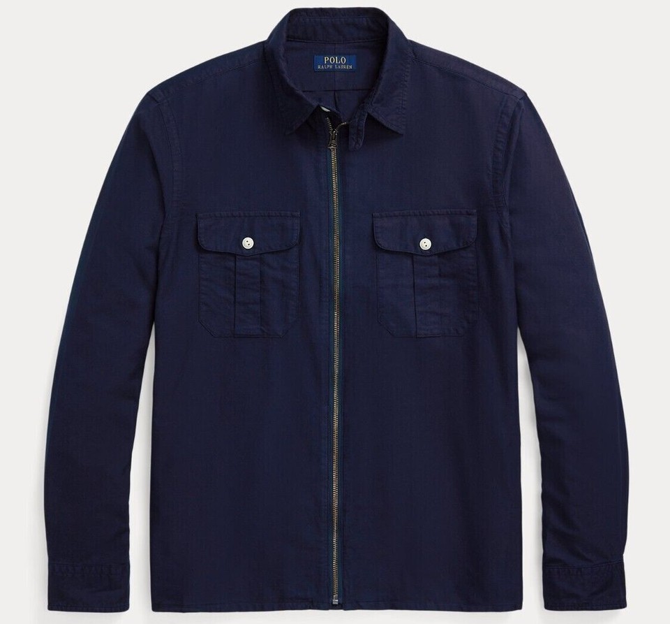 Polo Ralph Lauren Full Zip Dyed Overshirt Shirt Jacket Gentleman Preppy ...