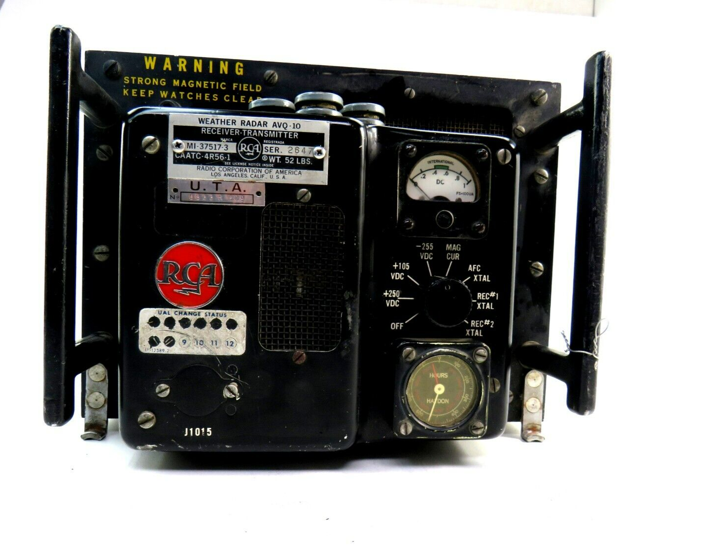 RCA AVQ-10 WEATHER RADAR RECEIVER TRANSMITTER | eBay