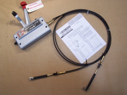 REBLT EVINRUDE SIMPLEX JOHNSON TWO 2 HANDLE LEVER CONTROL BOX, 8 & 7 ...