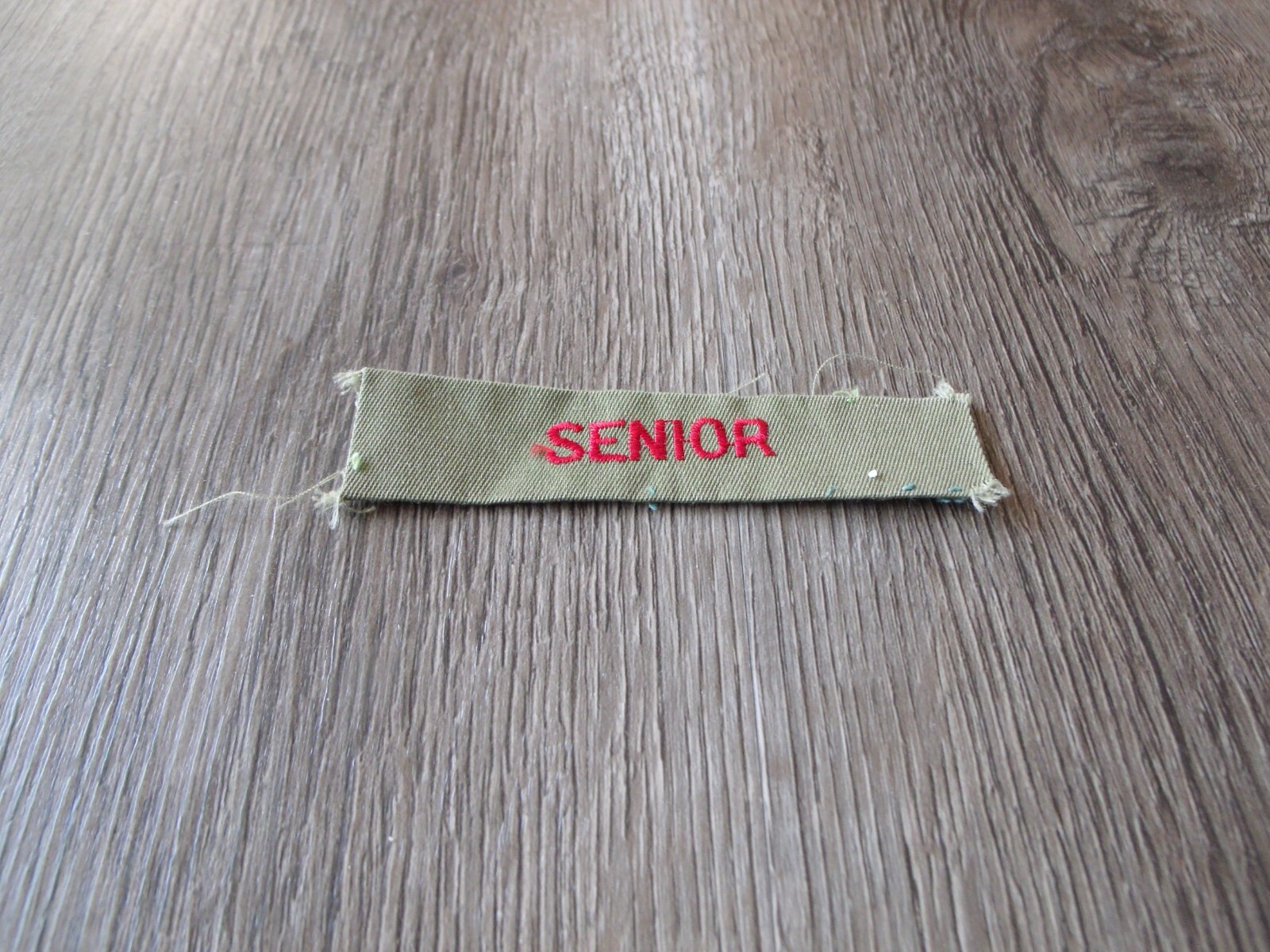 VINTAGE BOY SCOUTS OF AMERICA RED GREEN SENIOR PATCH 1 INCH TALL | eBay