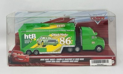 DISNEY PIXAR CARS CHICK HICKS HTB HAULER 2023 New HTF Damaged Package ...