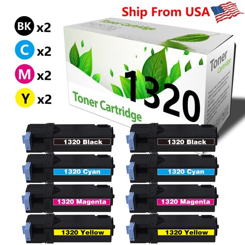 8PK 1320C Toner Cartridge for 1320 1320cn KU052 KU053 KU055 KU054 ...