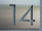 NEUTRAFACE Stainless Steel House Number / Numeral Plaque | eBay UK