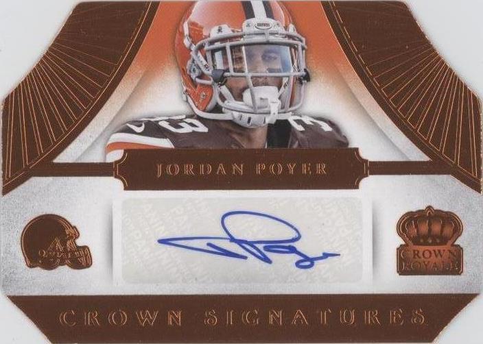 2014 Panini Crown Royale - Crown Signatures Jordan Poyer #CS-JP Bronze ...