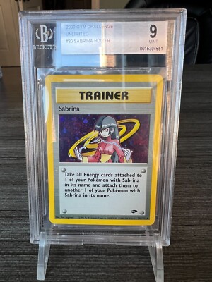 #20 Sabrina Gym Challenge Holo Rare BGS 9 – (PSA/CGC) | eBay